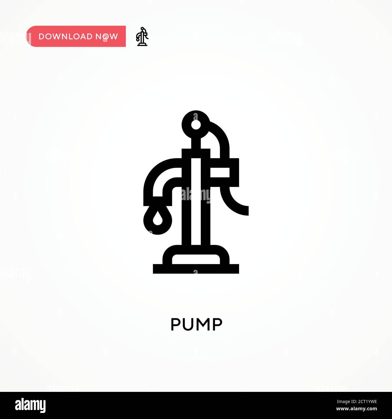 Pump Simple vector icon. Modern, simple flat vector illustration for ...