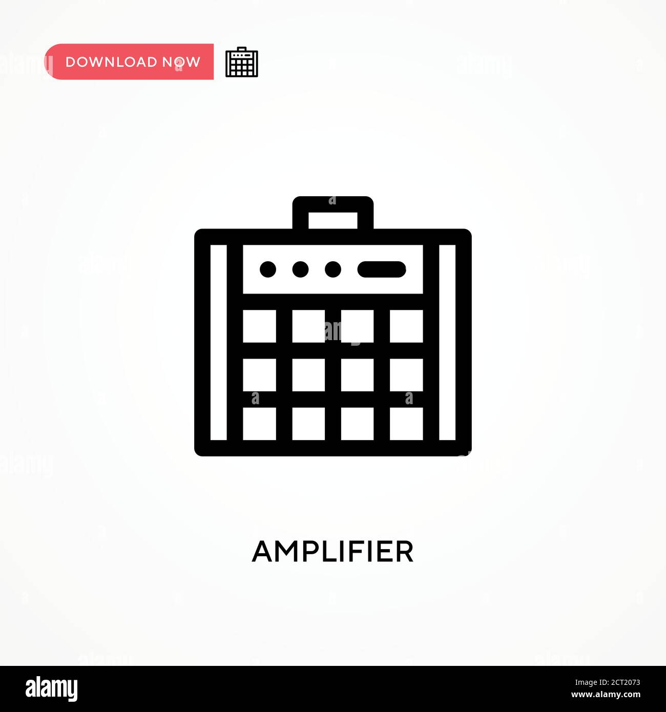 Amplifier Simple vector icon. Modern, simple flat vector illustration ...