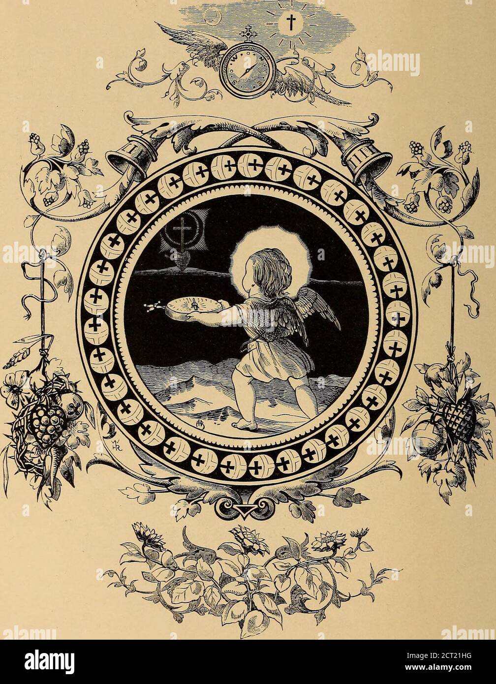 . Quarles' emblems: illustrated by Charles Bennett and W. Harry Rogers ...