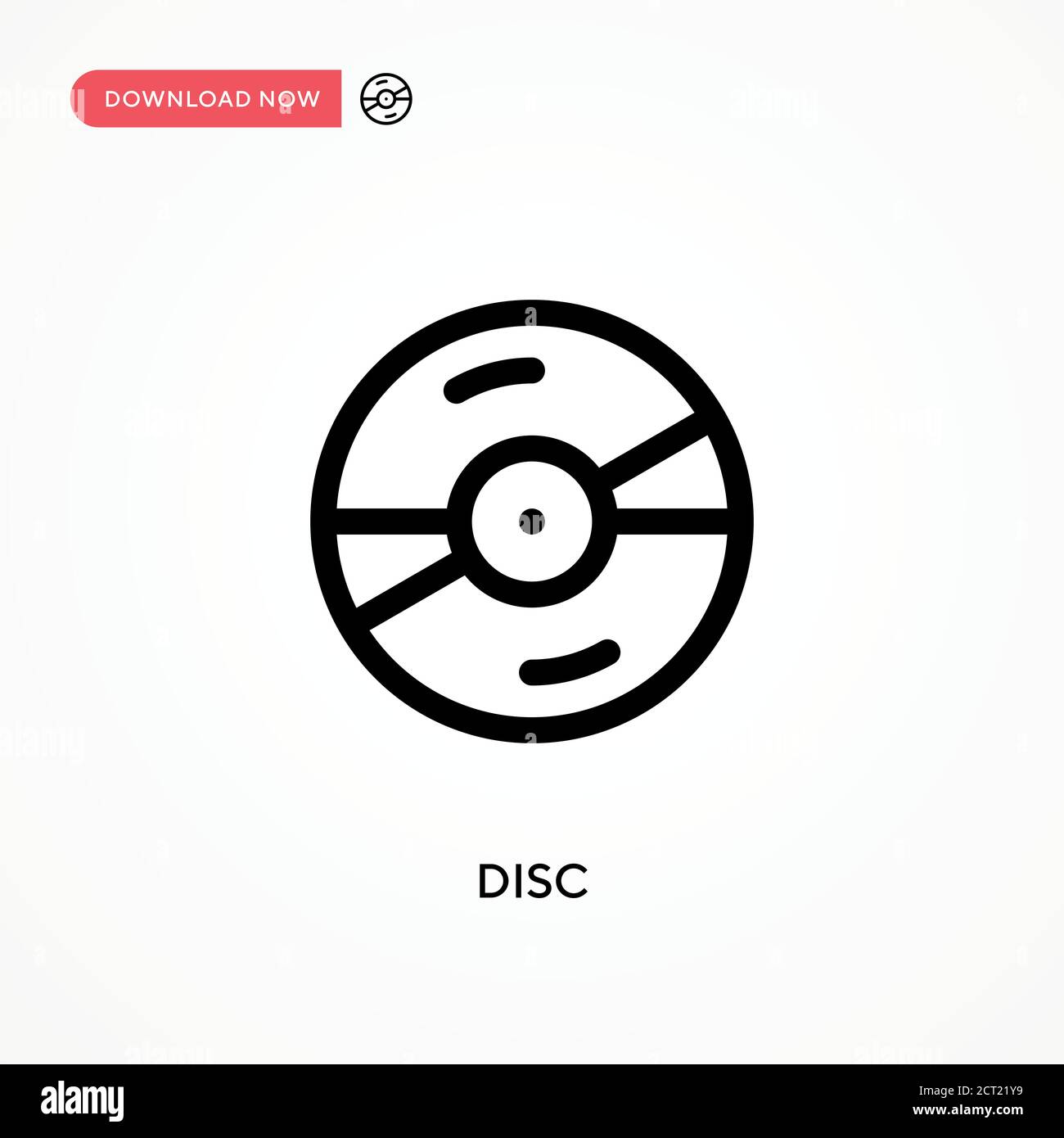 Disc Simple vector icon. Modern, simple flat vector illustration for ...