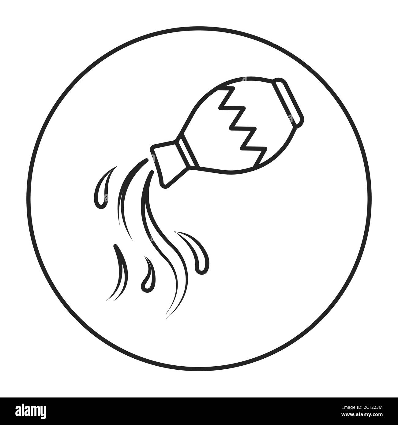 Aquarius black line icon. Zodiac sign. Astrology and horoscope ...