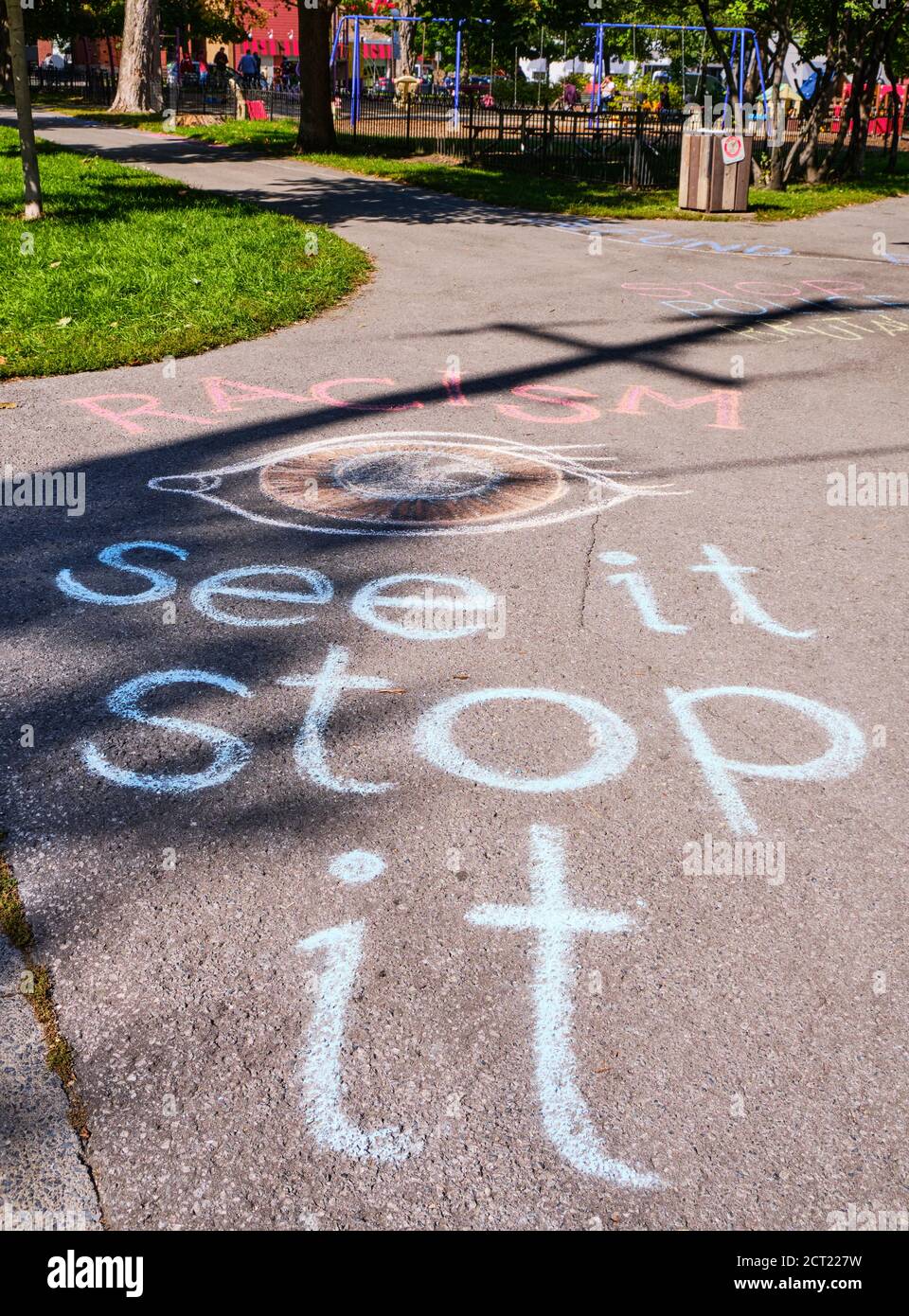 Sidewalk chalk art hi-res stock photography and images - Alamy