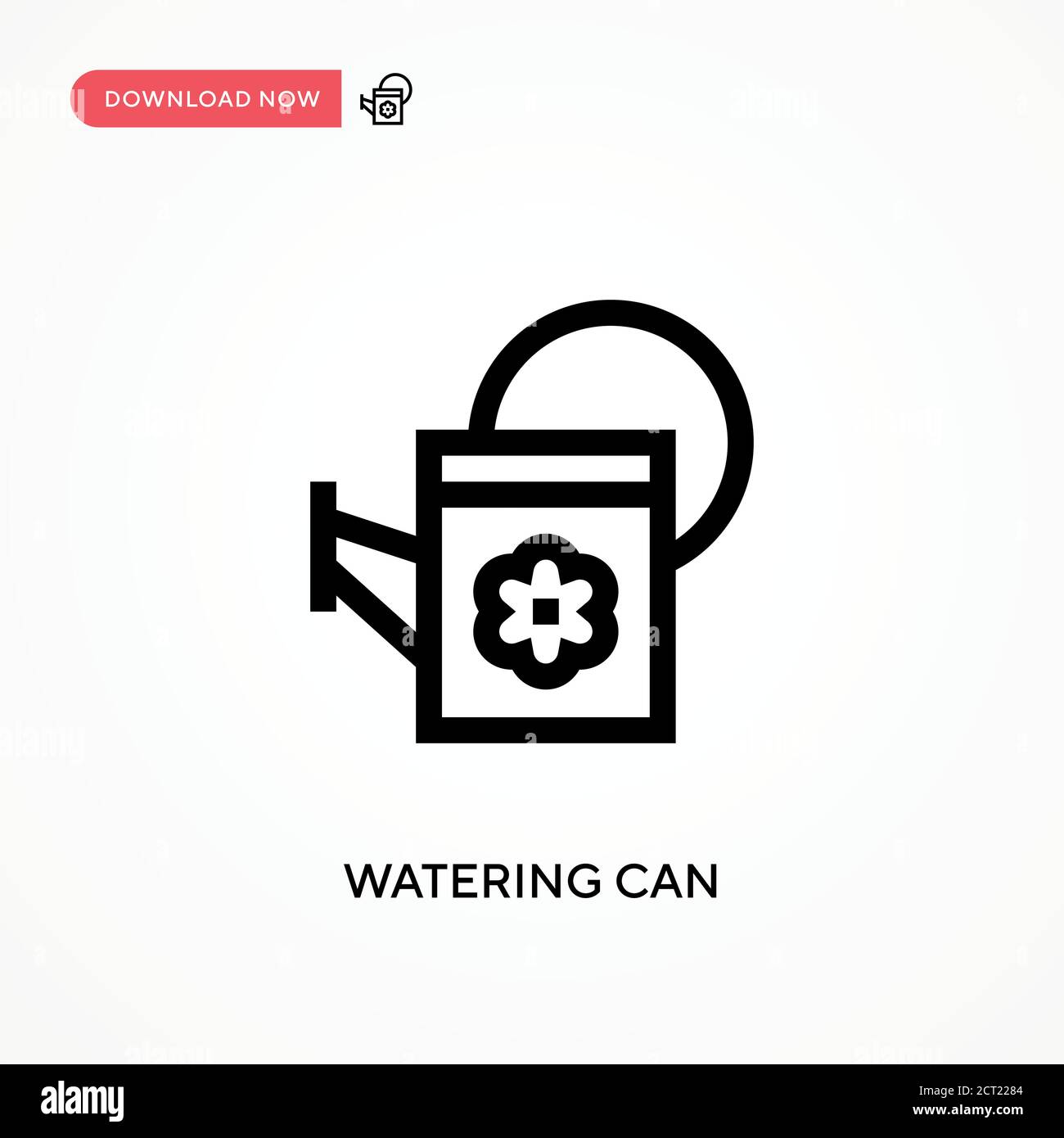 Watering can Simple vector icon. Modern, simple flat vector ...