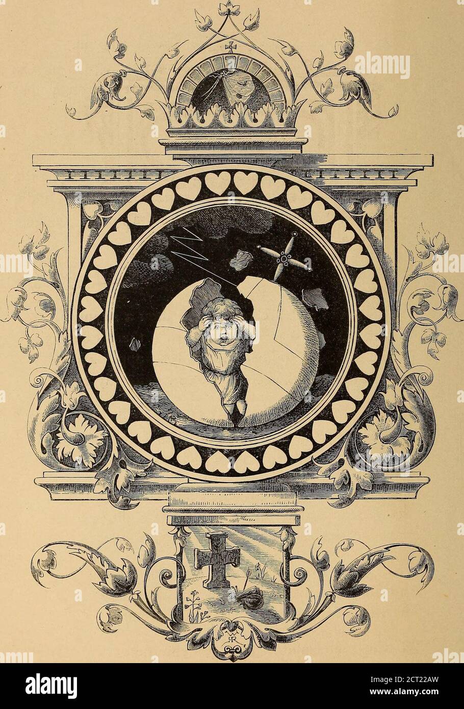 . Quarles' emblems: illustrated by Charles Bennett and W. Harry Rogers ...