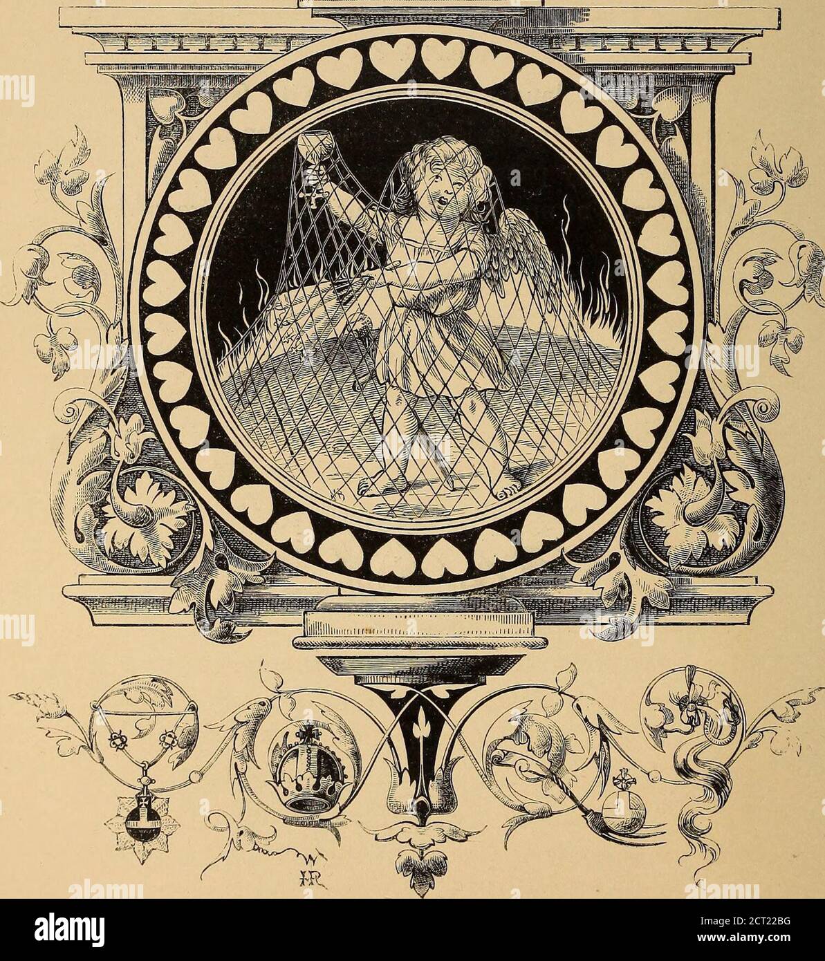 . Quarles' emblems: illustrated by Charles Bennett and W. Harry Rogers ...