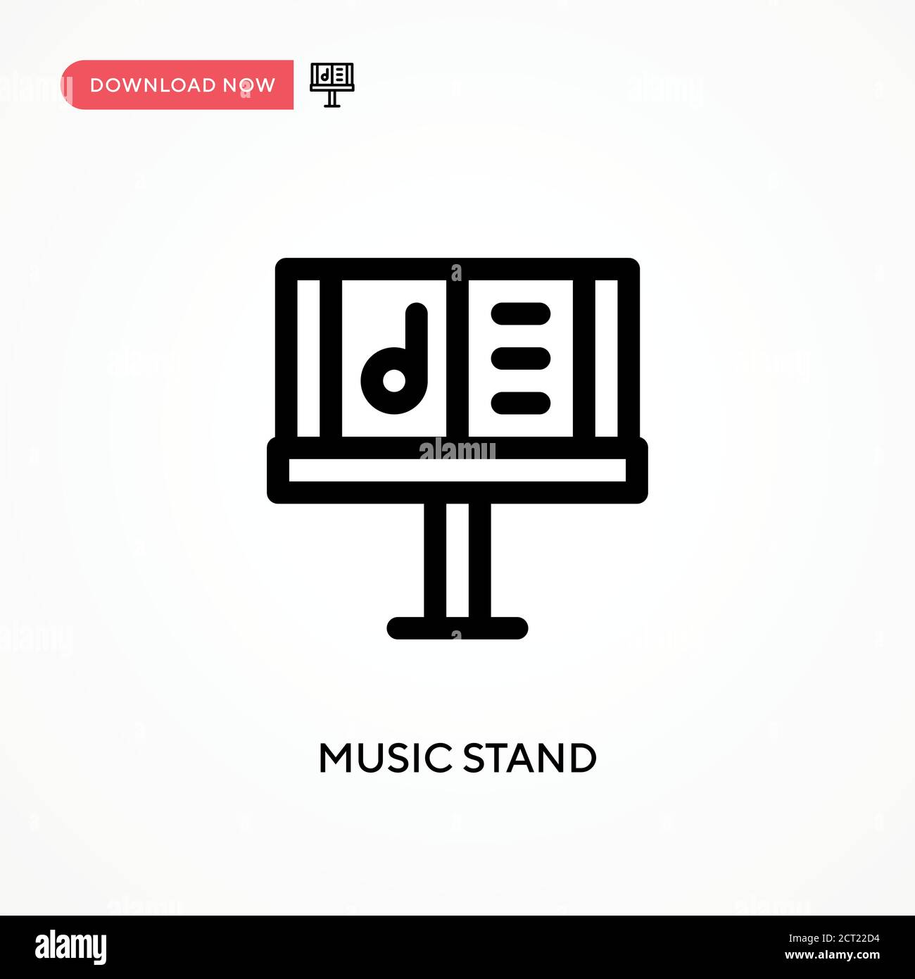 Music stand Simple vector icon. Modern, simple flat vector illustration ...