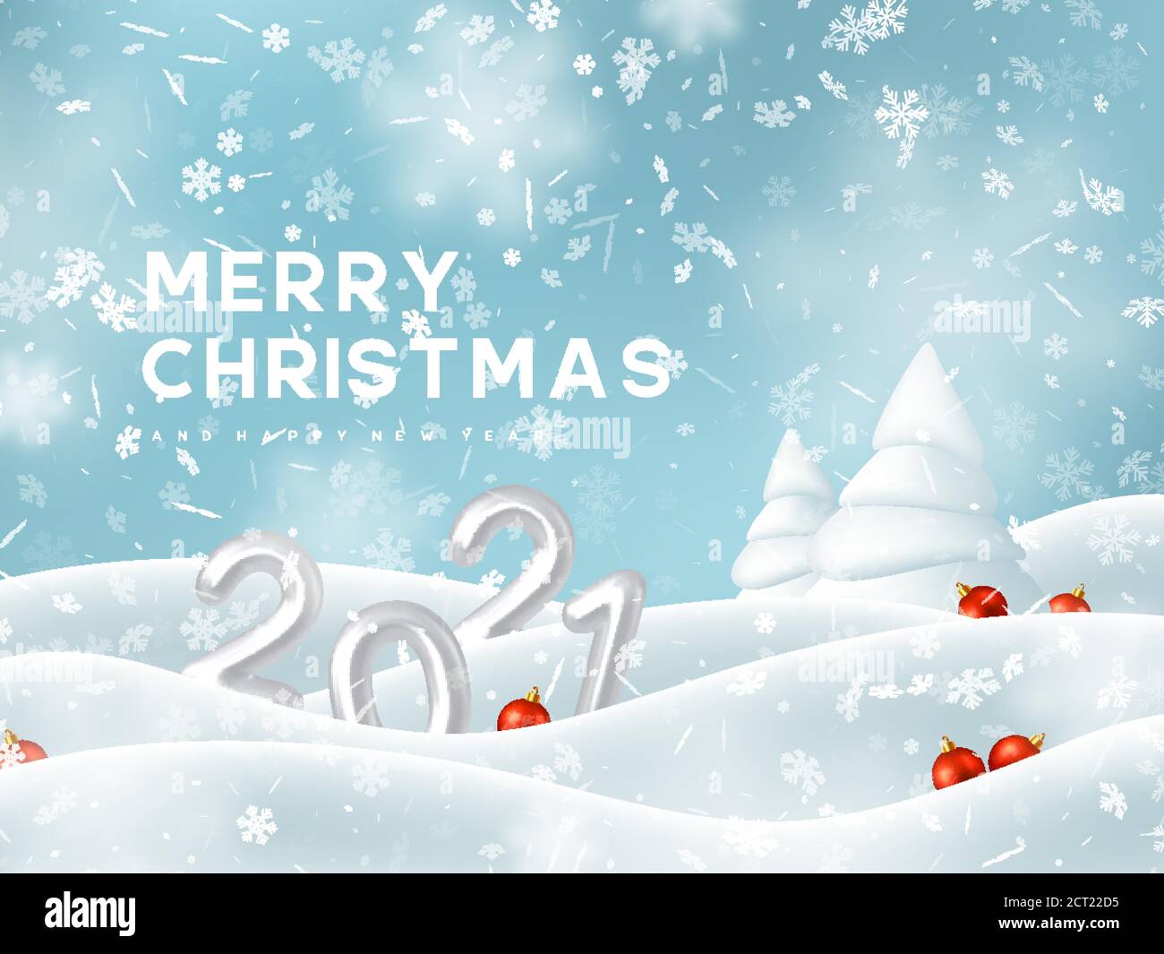 Christmas decoration banner snowy Stock Vector Images - Alamy