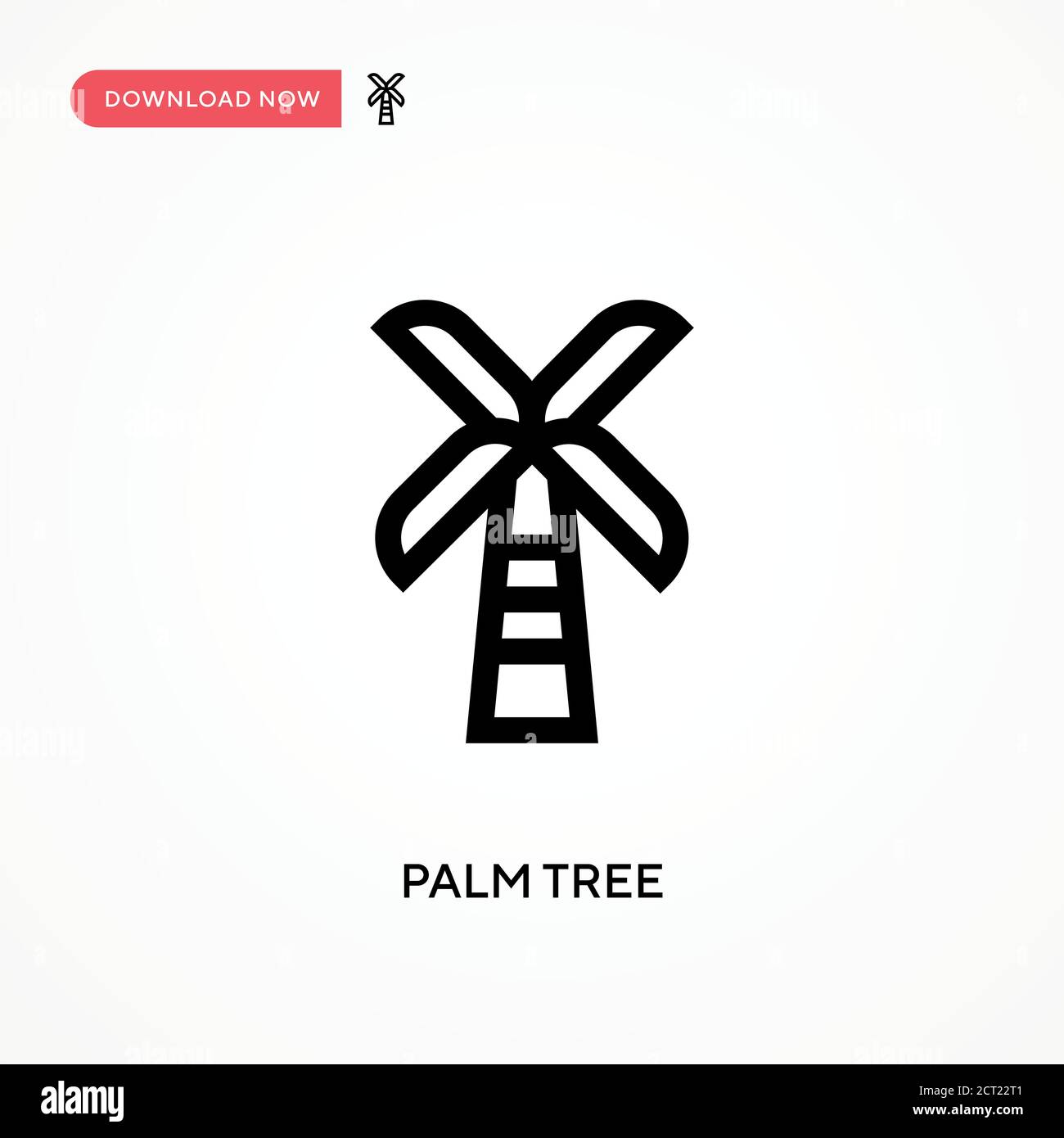 Palm tree Simple vector icon. Modern, simple flat vector illustration ...
