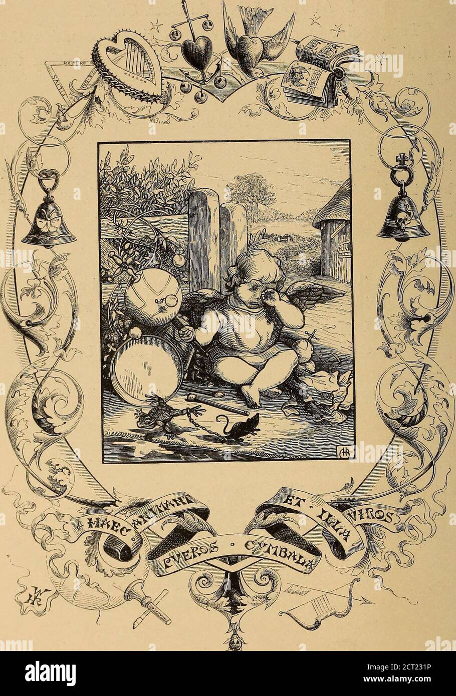 . Quarles' emblems: illustrated by Charles Bennett and W. Harry Rogers ...