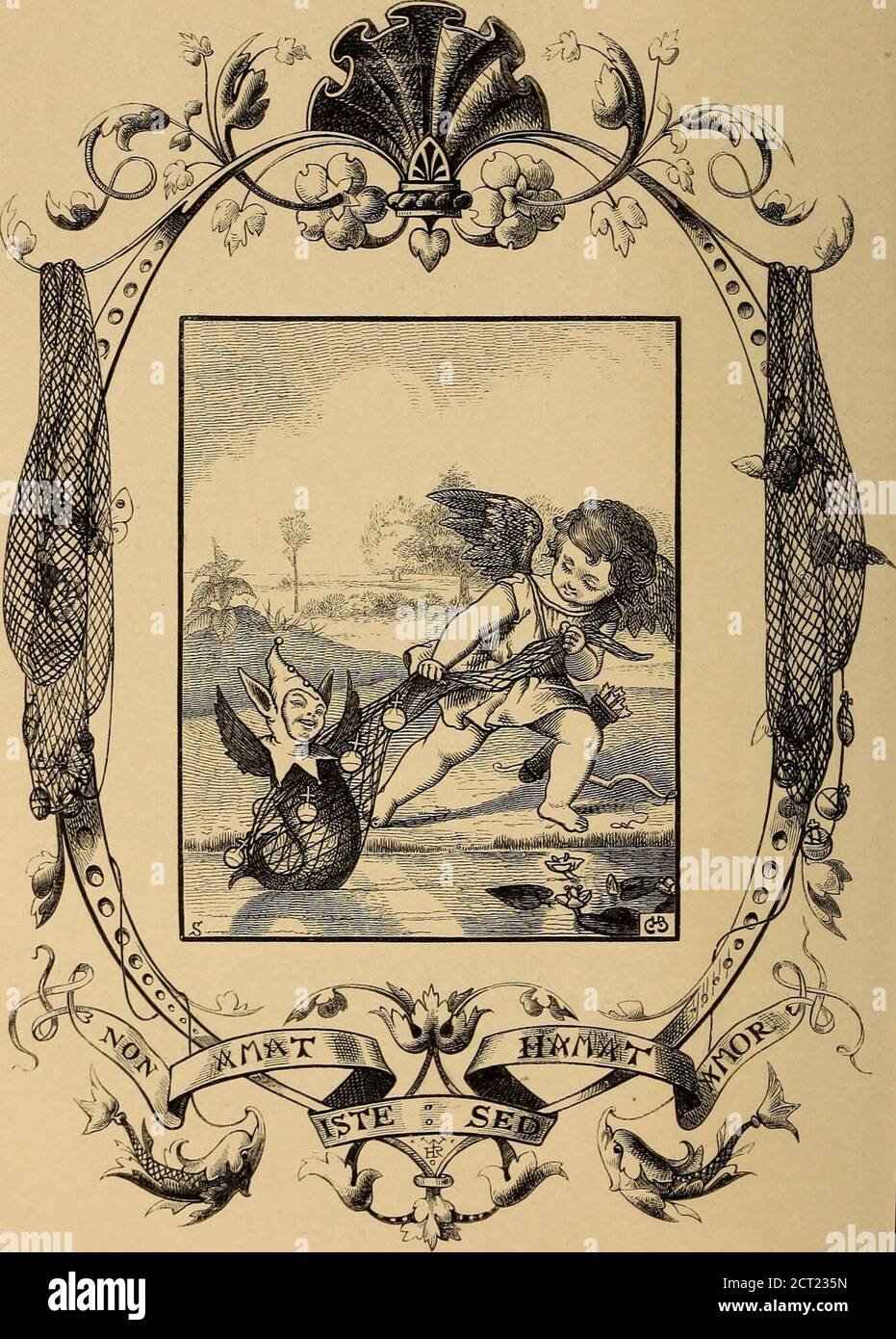 . Quarles' emblems: illustrated by Charles Bennett and W. Harry Rogers ...