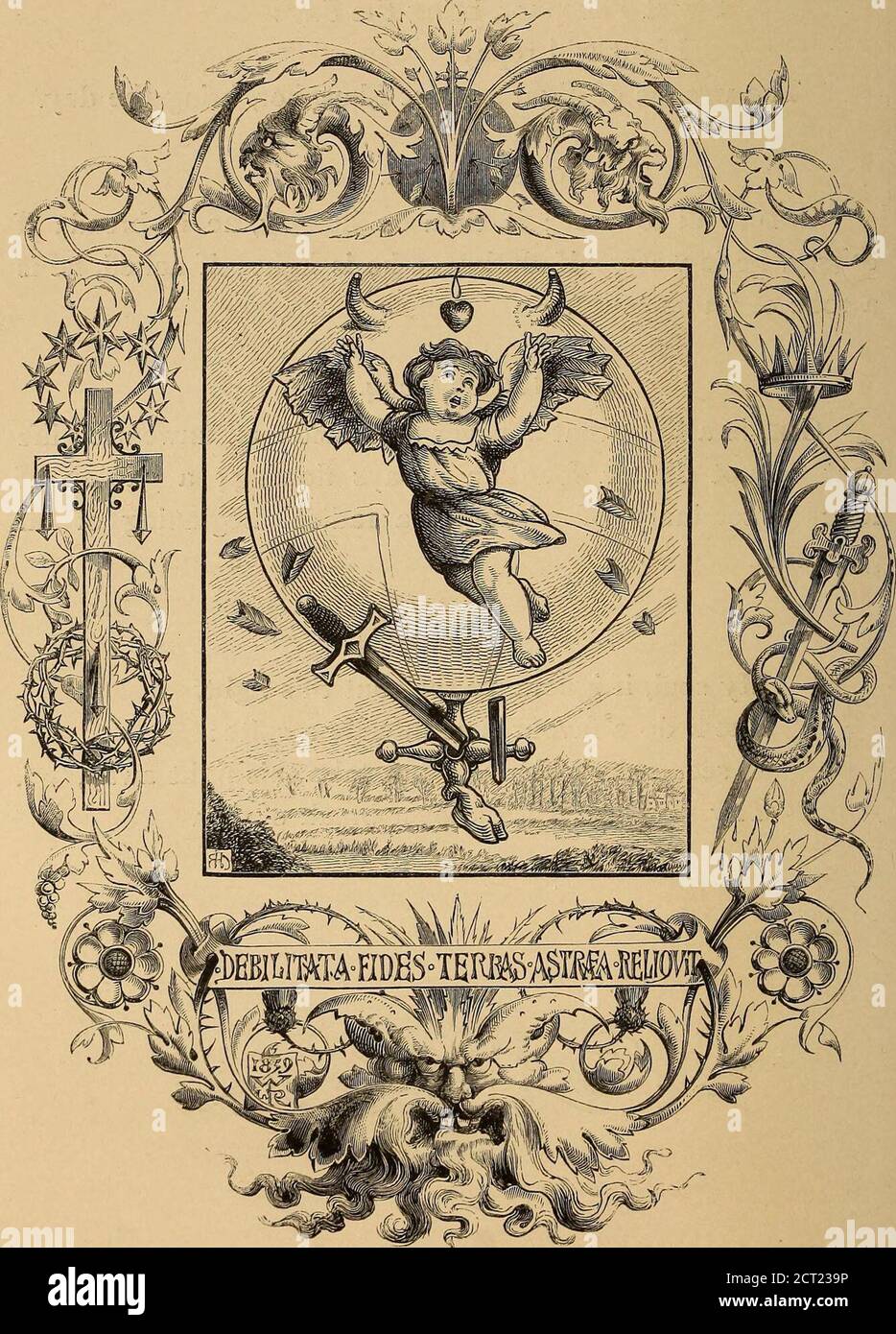 . Quarles' emblems: illustrated by Charles Bennett and W. Harry Rogers ...