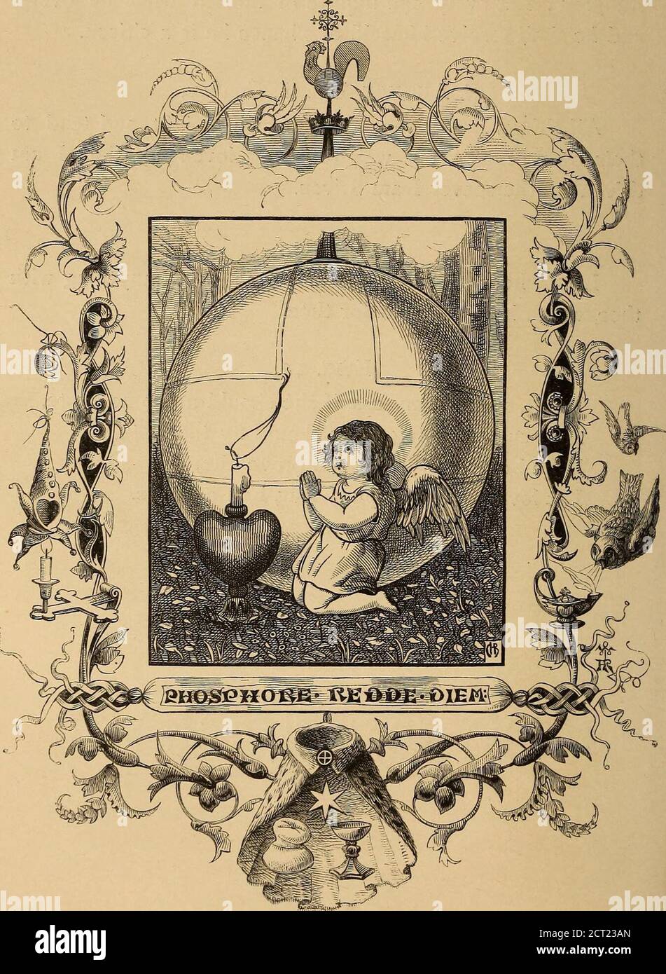 . Quarles' emblems: illustrated by Charles Bennett and W. Harry Rogers ...