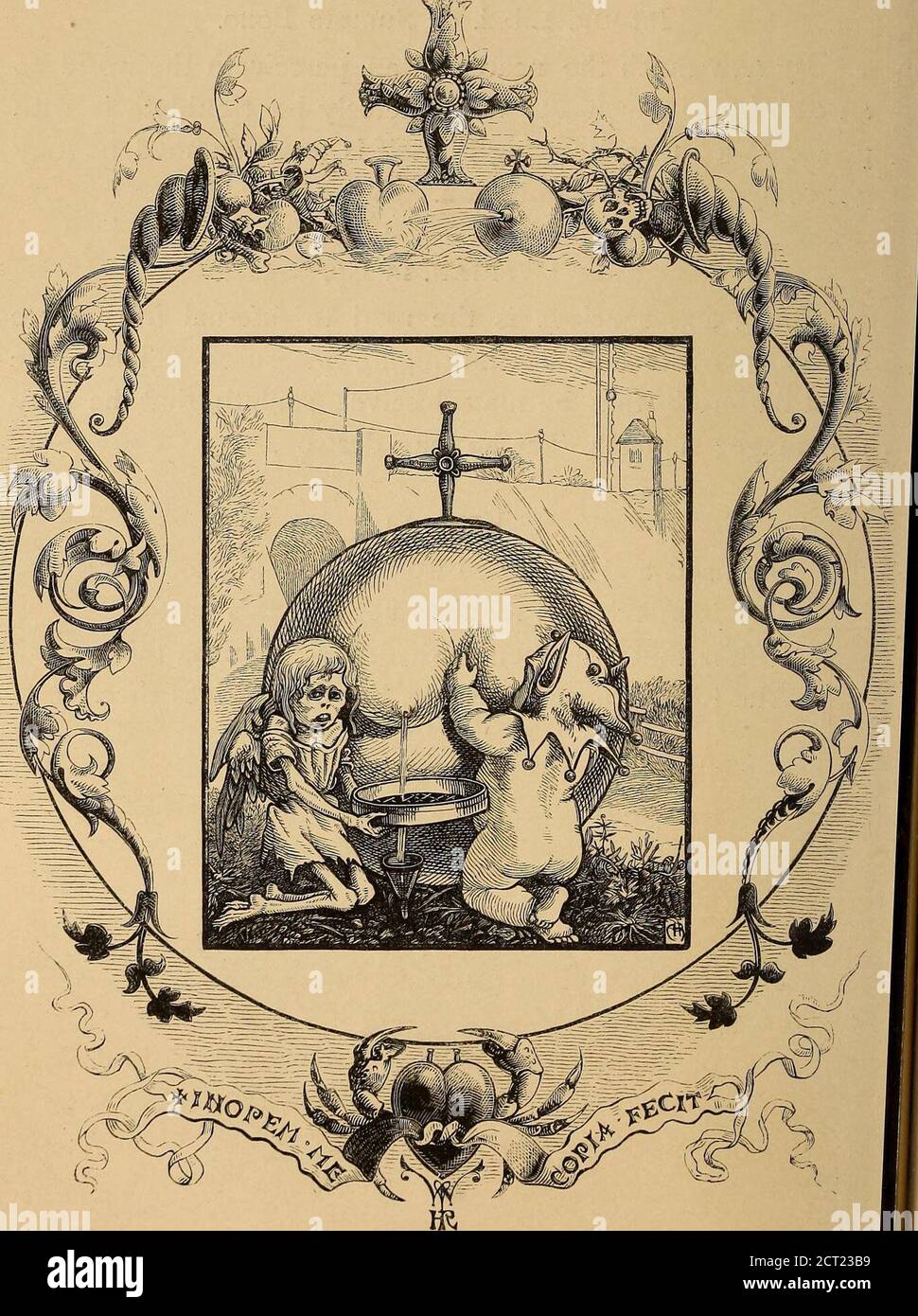 . Quarles' emblems: illustrated by Charles Bennett and W. Harry Rogers ...