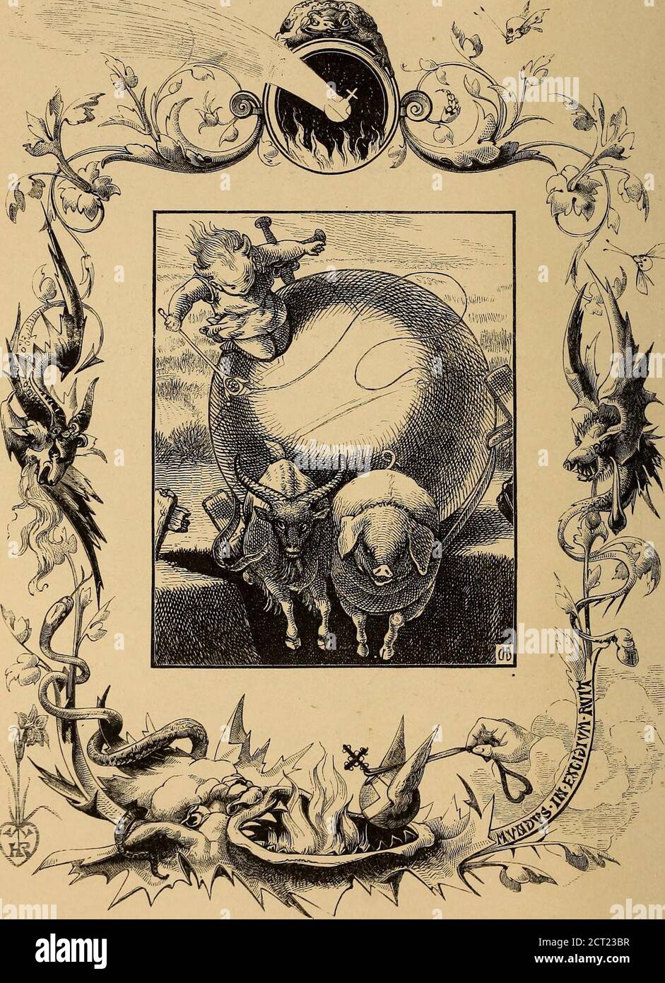 . Quarles' emblems: illustrated by Charles Bennett and W. Harry Rogers ...