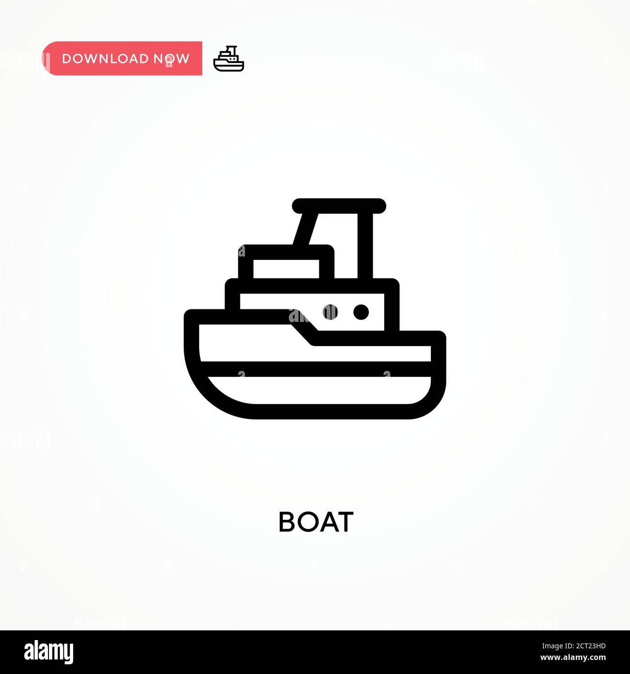 Boat Simple vector icon. Modern, simple flat vector illustration for ...