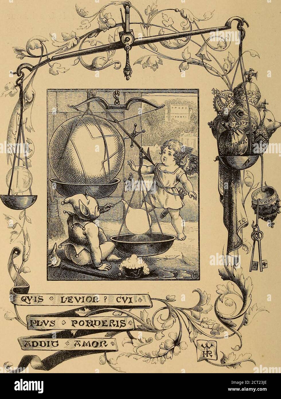 . Quarles' emblems: illustrated by Charles Bennett and W. Harry Rogers ...