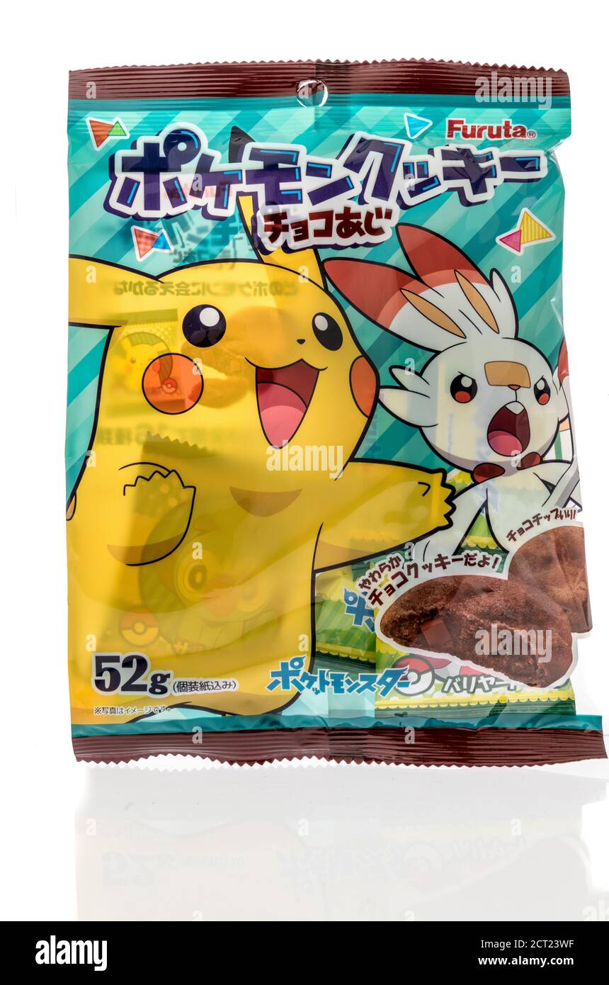 Winneconne , WI - 19 September 2020: A package of Furuta Pokemon ...
