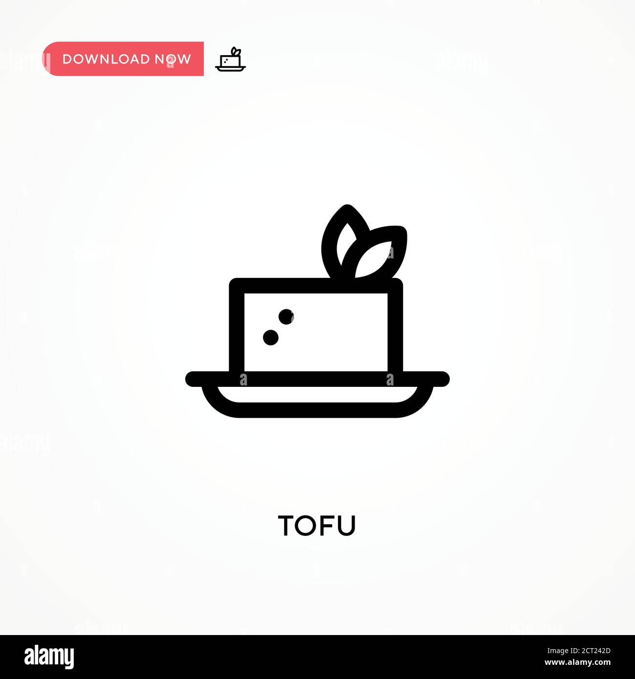 Tofu Simple vector icon. Modern, simple flat vector illustration for ...