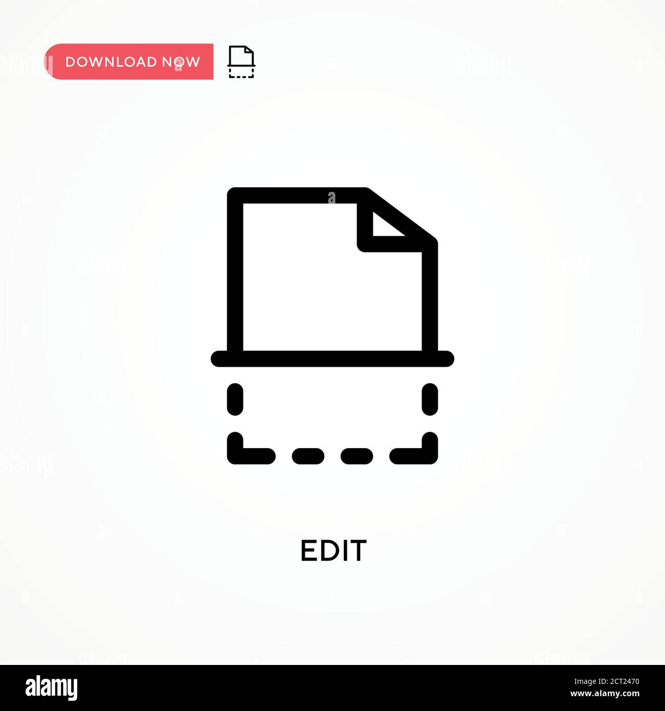 Edit Simple vector icon. Modern, simple flat vector illustration for ...