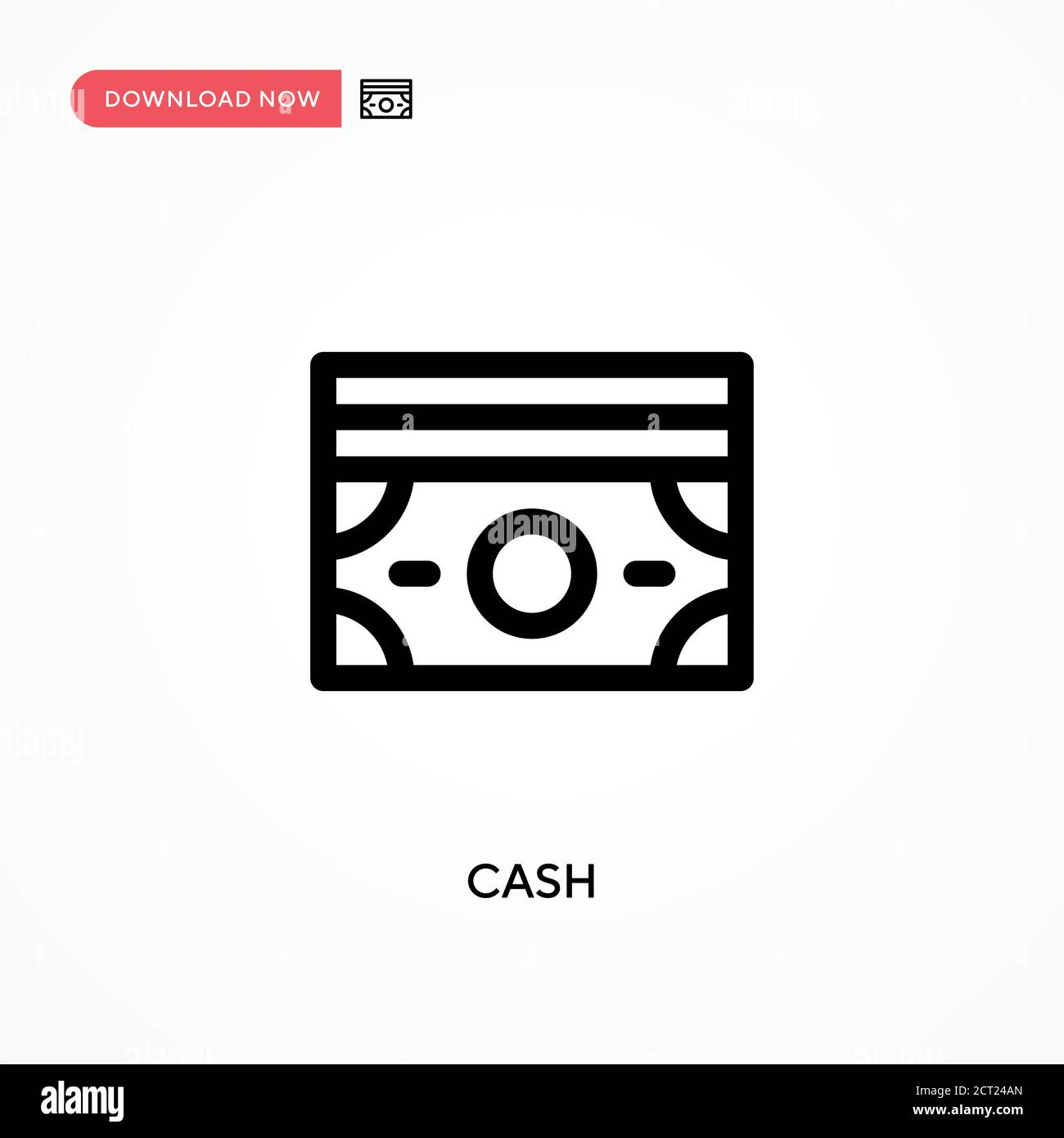 Cash Simple vector icon. Modern, simple flat vector illustration for ...