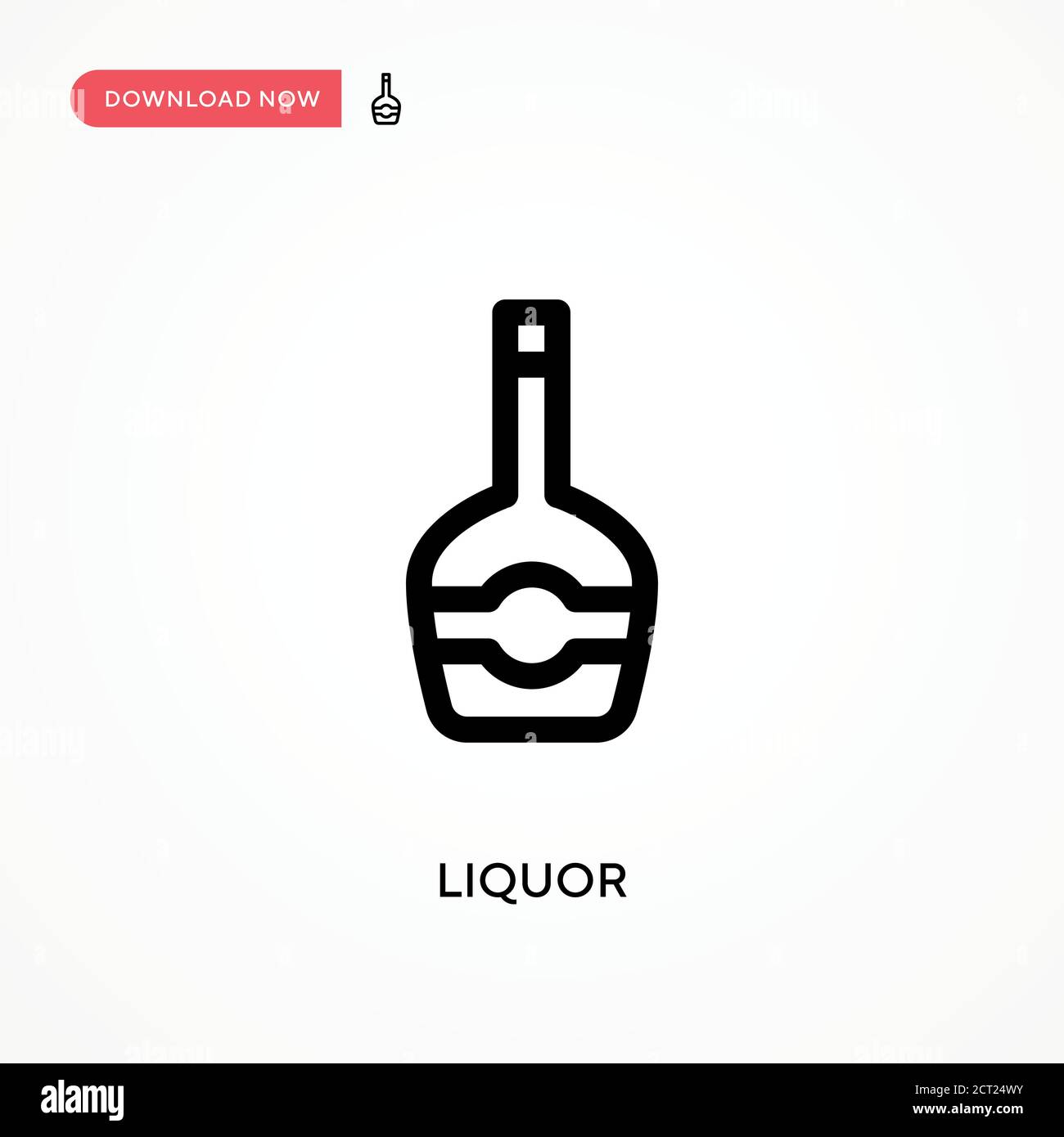 Liquor Simple vector icon. Modern, simple flat vector illustration for ...