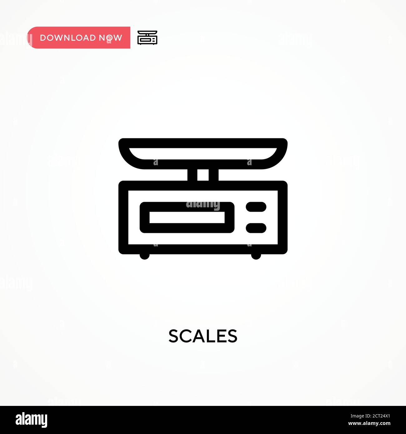Scales Simple vector icon. Modern, simple flat vector illustration for ...