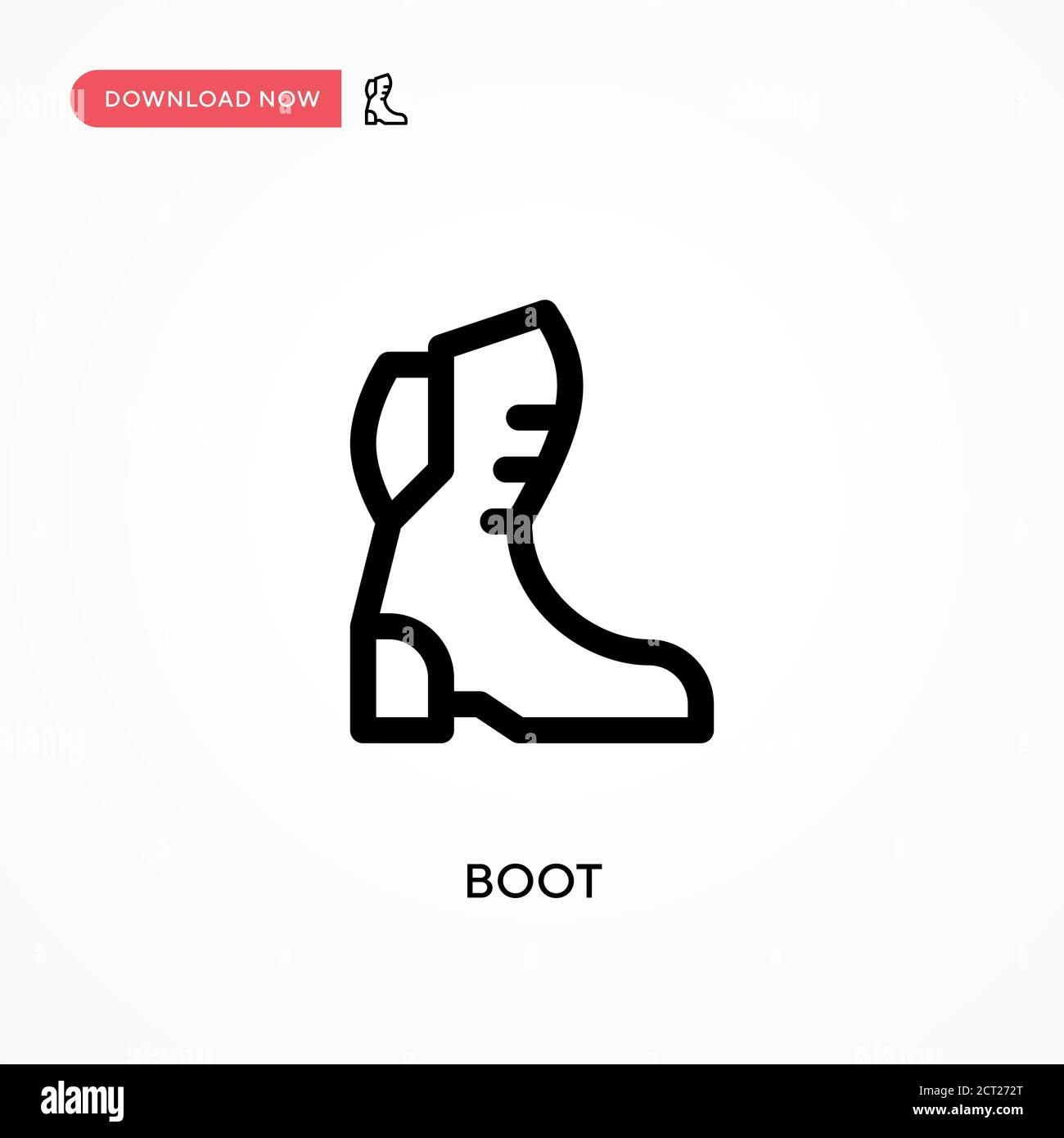 Boot Simple vector icon. Modern, simple flat vector illustration for ...