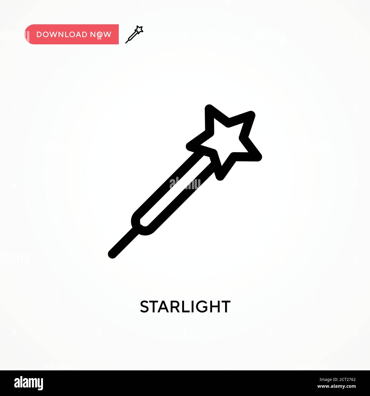 Starlight Simple vector icon. Modern, simple flat vector illustration ...