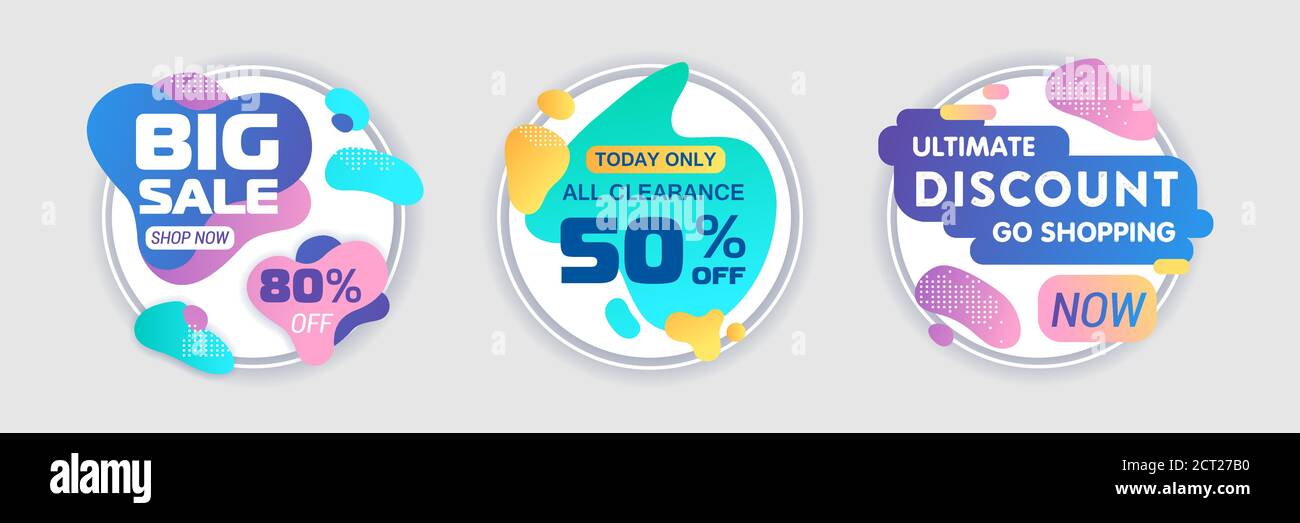 Sale and discount offer banner. Advertising web banner design template ...