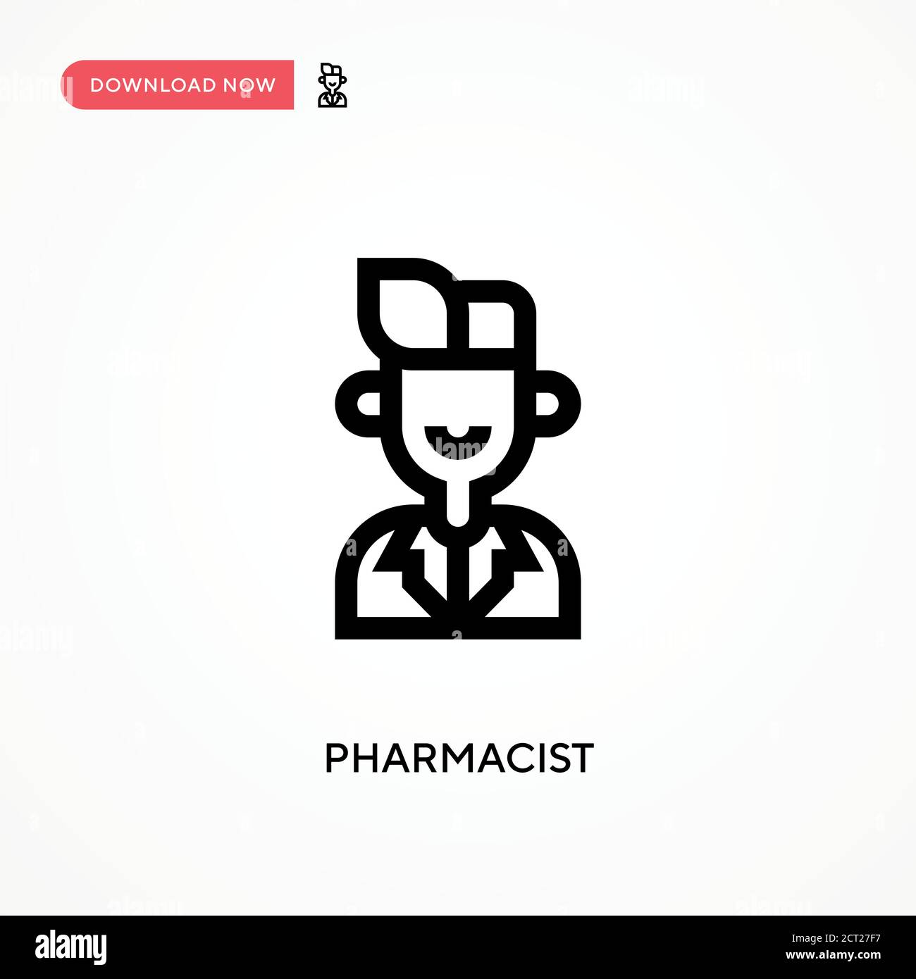 Pharmacist Simple vector icon. Modern, simple flat vector illustration ...