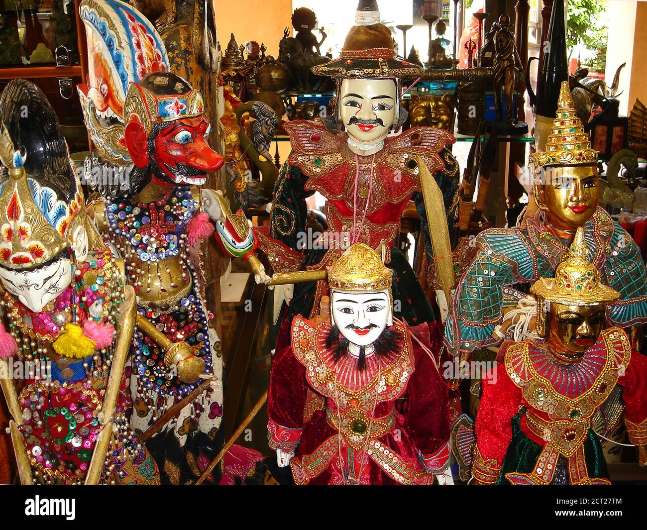 Asian puppets in Penang, Malaysia market Stock Photo - Alamy