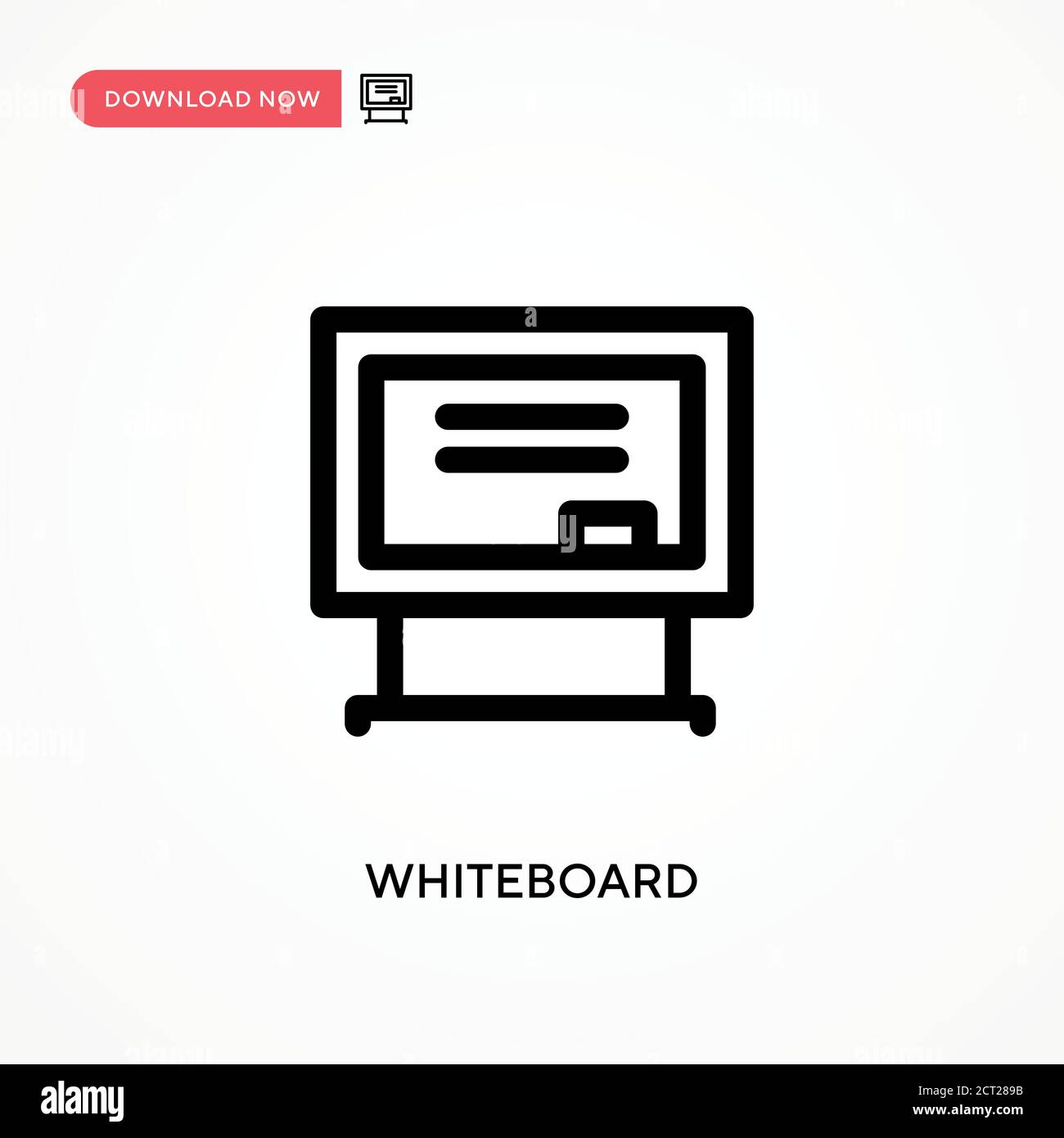 Whiteboard Simple vector icon. Modern, simple flat vector illustration ...