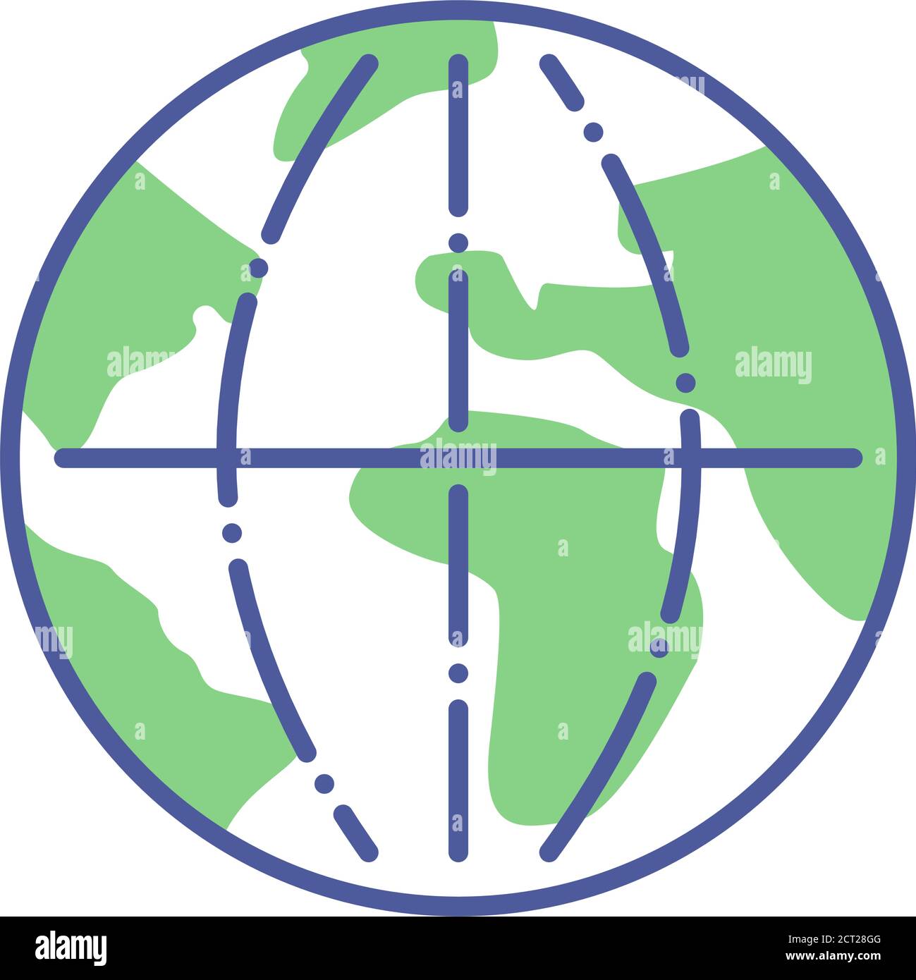 World line color icon. Save the planet sign. Eco friendly. Earth day ...