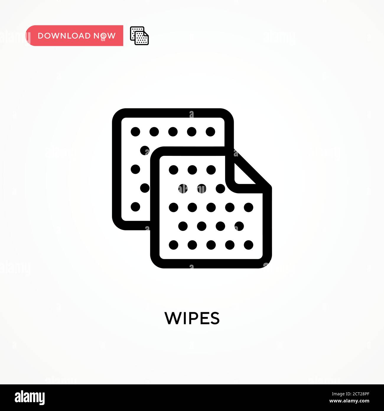 Disinfecting wipes vector vectors Stock Vector Images - Alamy