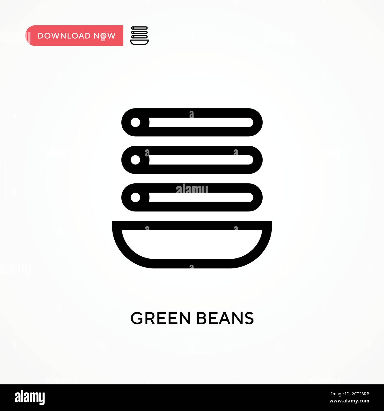 French bean garden Stock Vector Images - Alamy