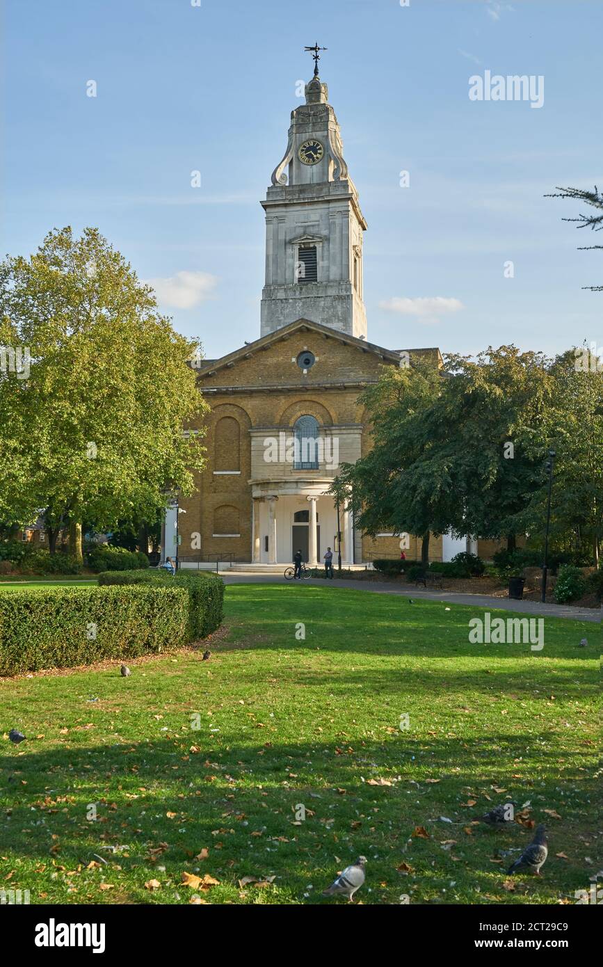 st johns church hackney Stock Photo - Alamy