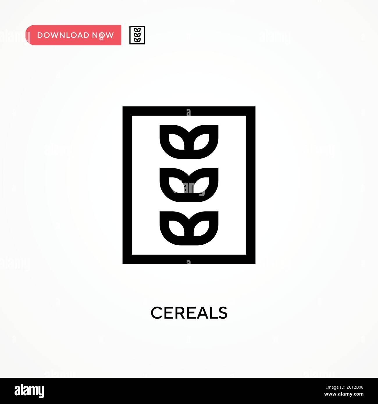 Cereals Simple vector icon. Modern, simple flat vector illustration for web site or mobile app ...