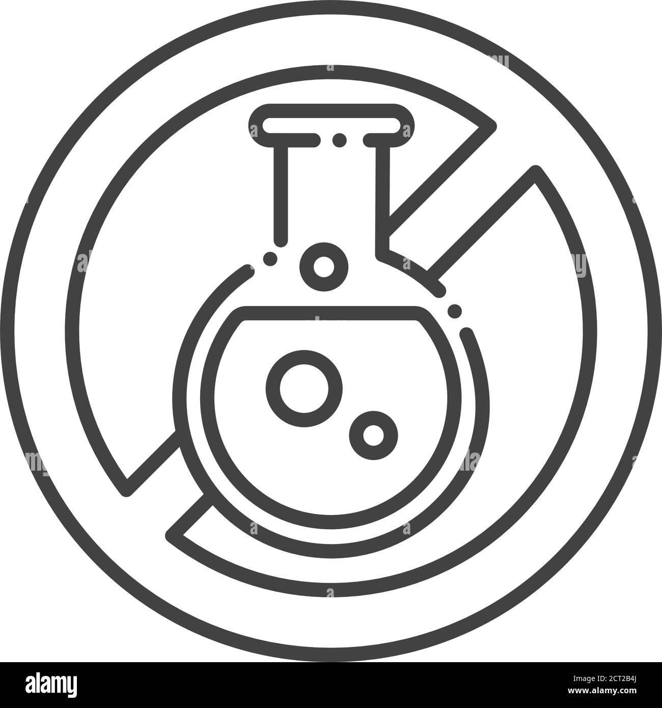 Sulfites allergy line black icon. Allergic reaction. Caution sulfate ...