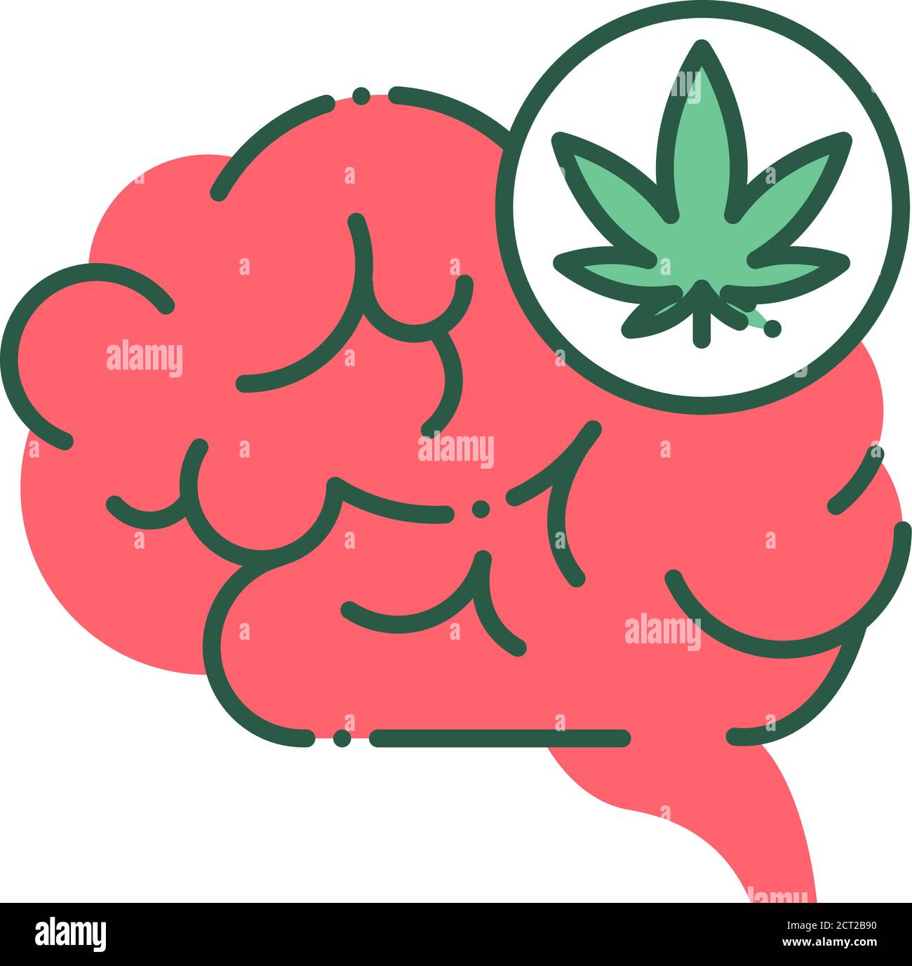 Narcotic drugs icon color Stock Vector Images - Alamy