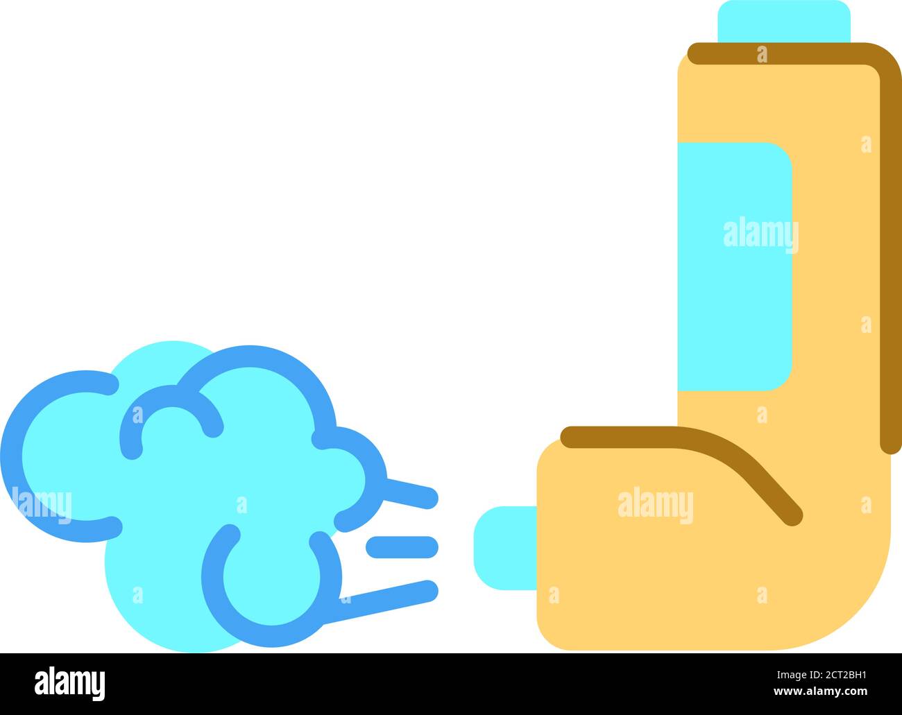 Asthma inhaler use Stock Vector Images - Alamy