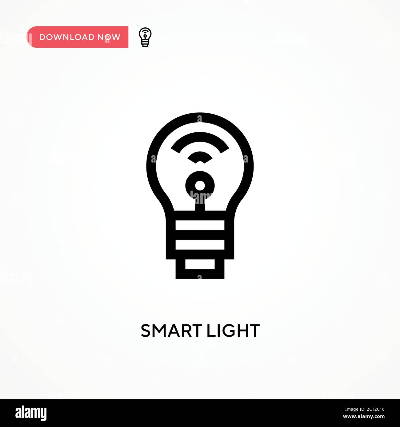 Smart light Simple vector icon. Modern, simple flat vector illustration ...