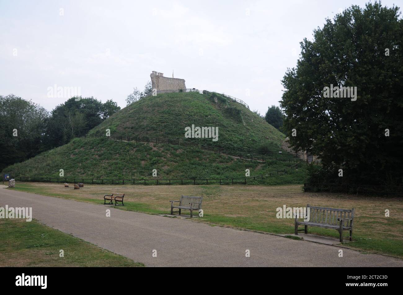 Clare Castle in Clare, Castle Country Park, Clare, Suffolk, was first ...