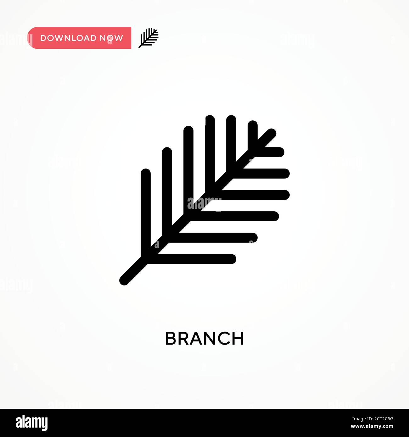 Branch Simple vector icon. Modern, simple flat vector illustration for ...