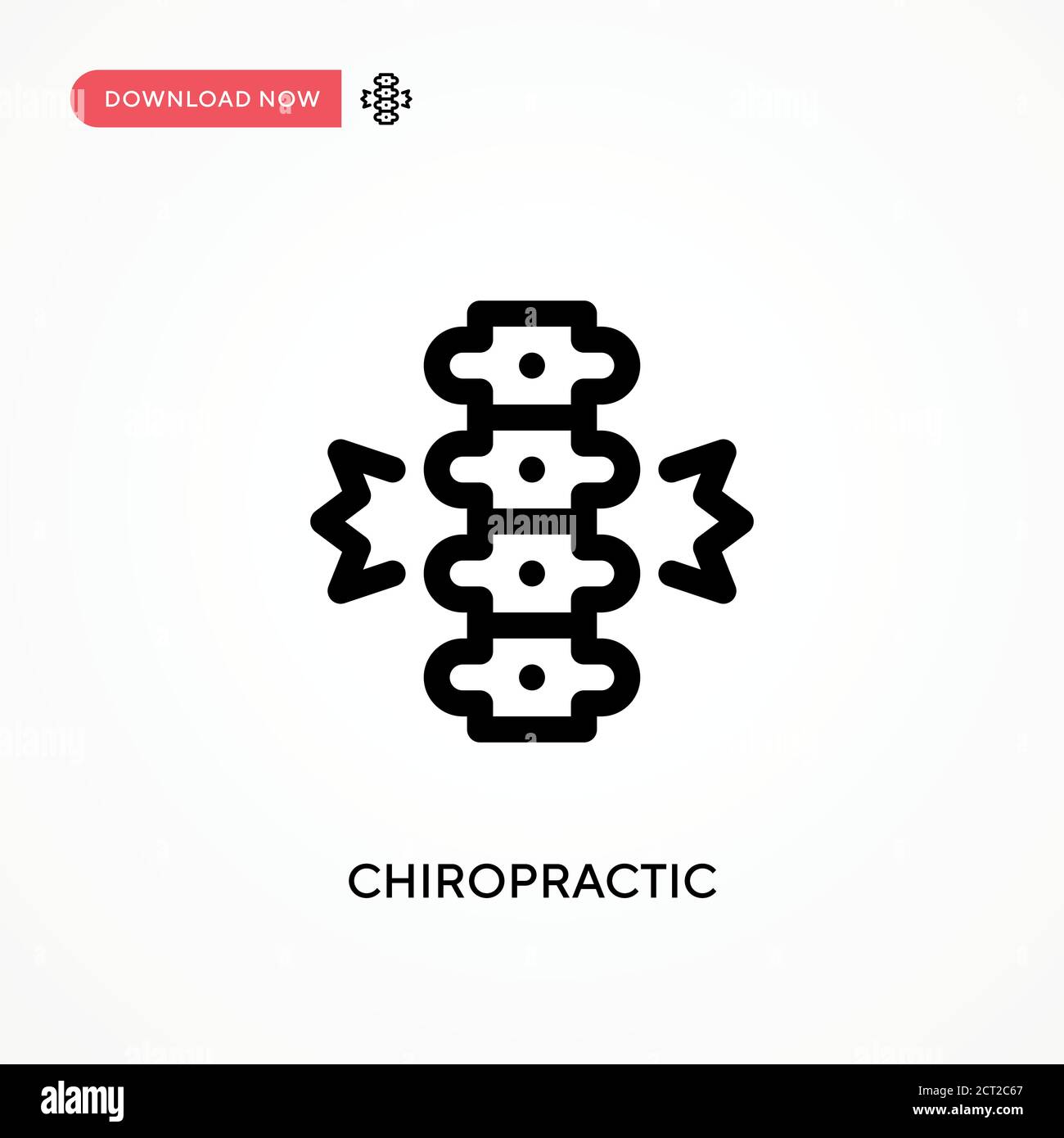 Chiropractic Simple vector icon. Modern, simple flat vector illustration for web site or mobile ...