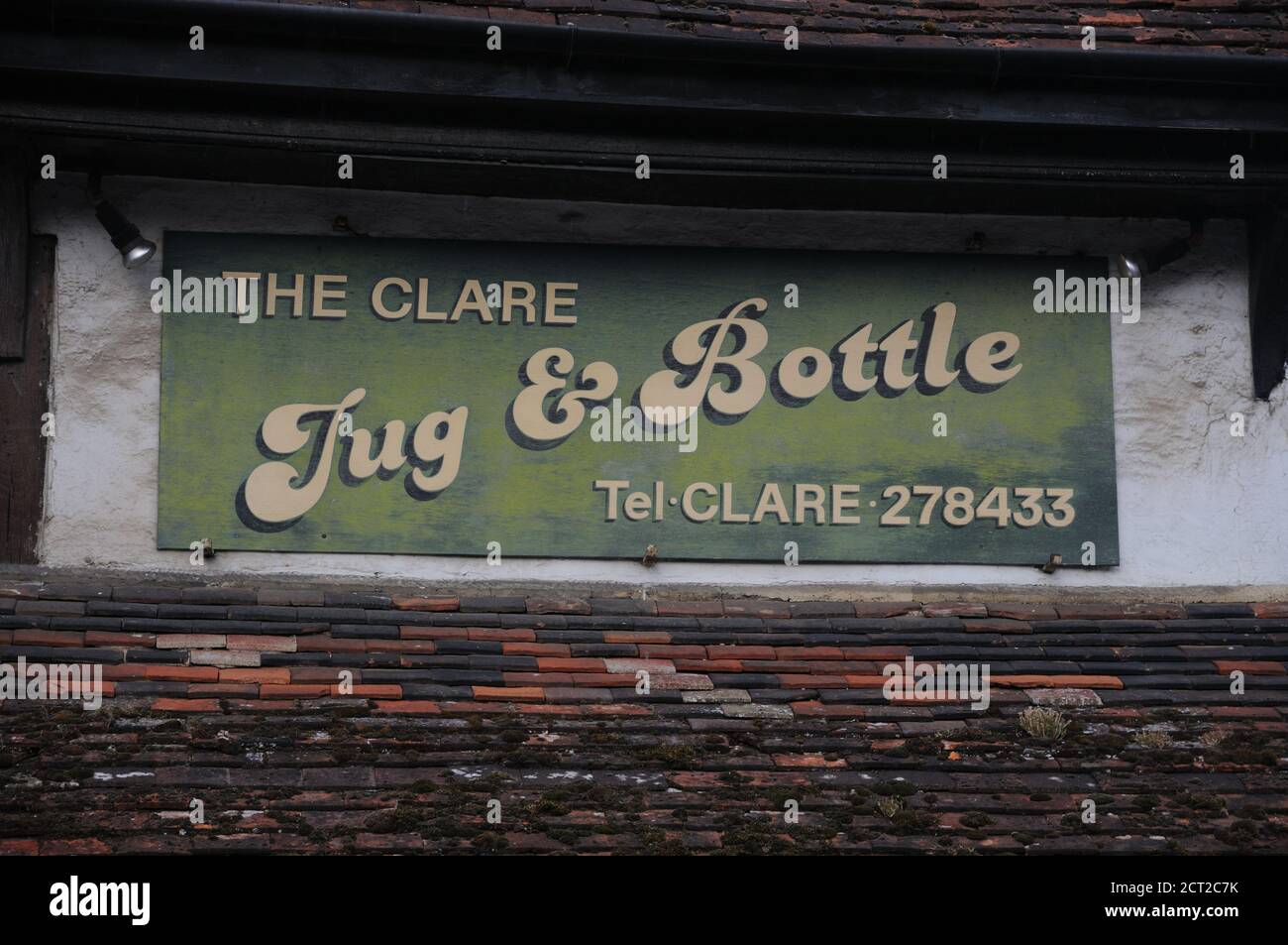 The Clare Jug & Bottle sign, Clare, Suffolk Stock Photo - Alamy