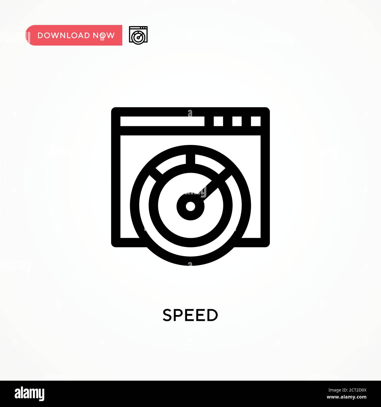 Speed Simple vector icon. Modern, simple flat vector illustration for ...
