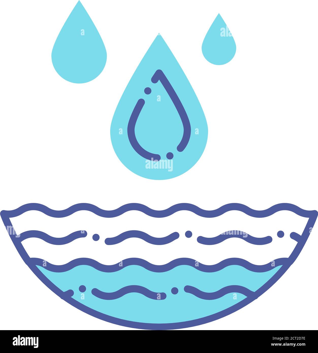 Water resources line color icon. Hydropower concept. Eco friendly ...