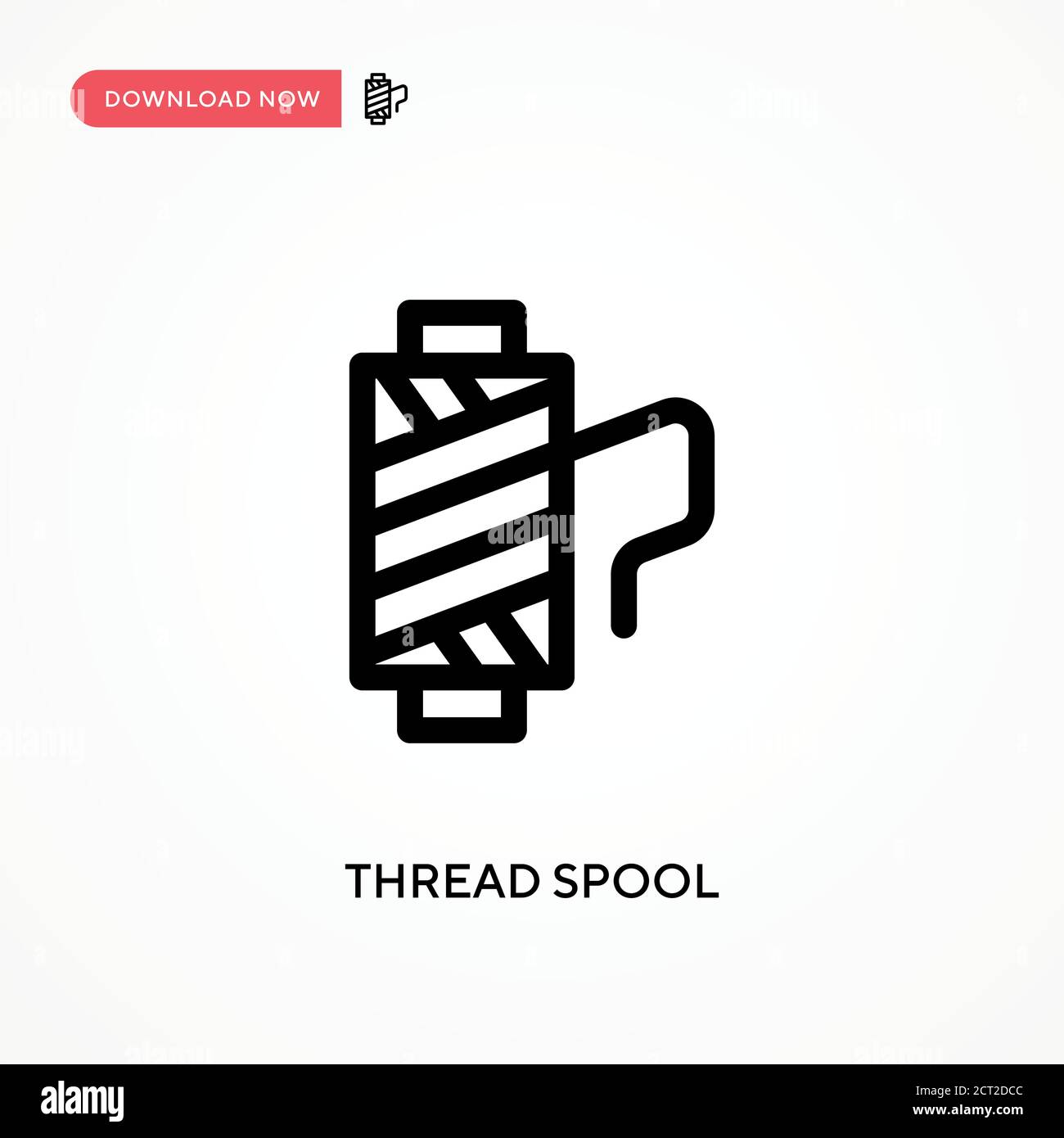 Thread spool Simple vector icon. Modern, simple flat vector ...