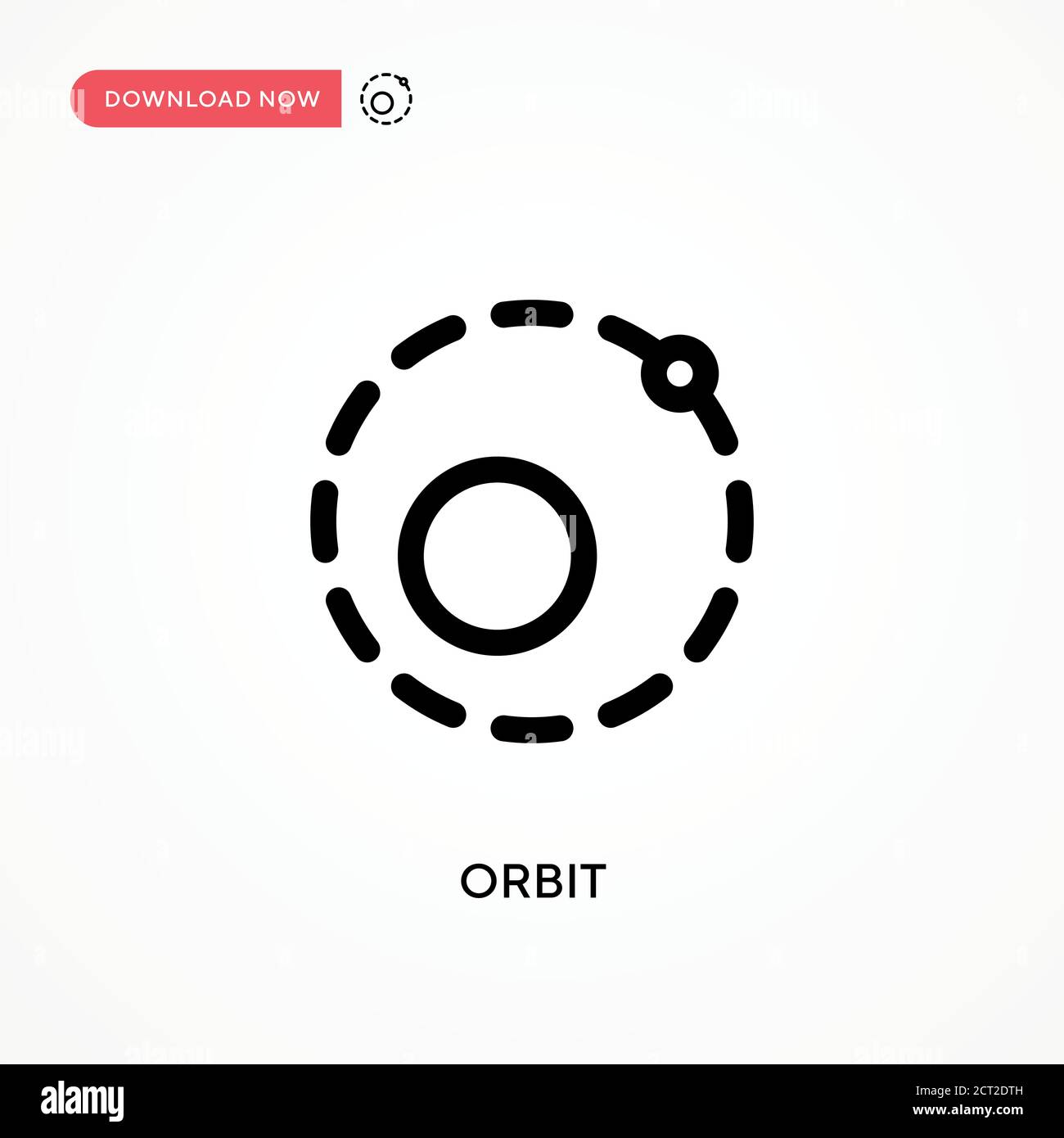 Orbit Simple vector icon. Modern, simple flat vector illustration for ...