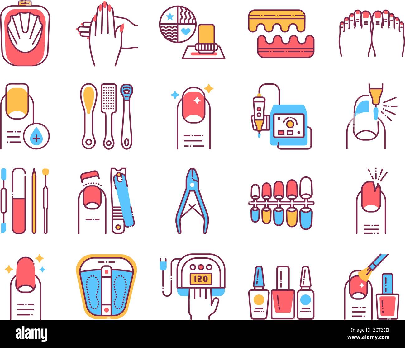 Pedicure feet beauty Stock Vector Images - Alamy